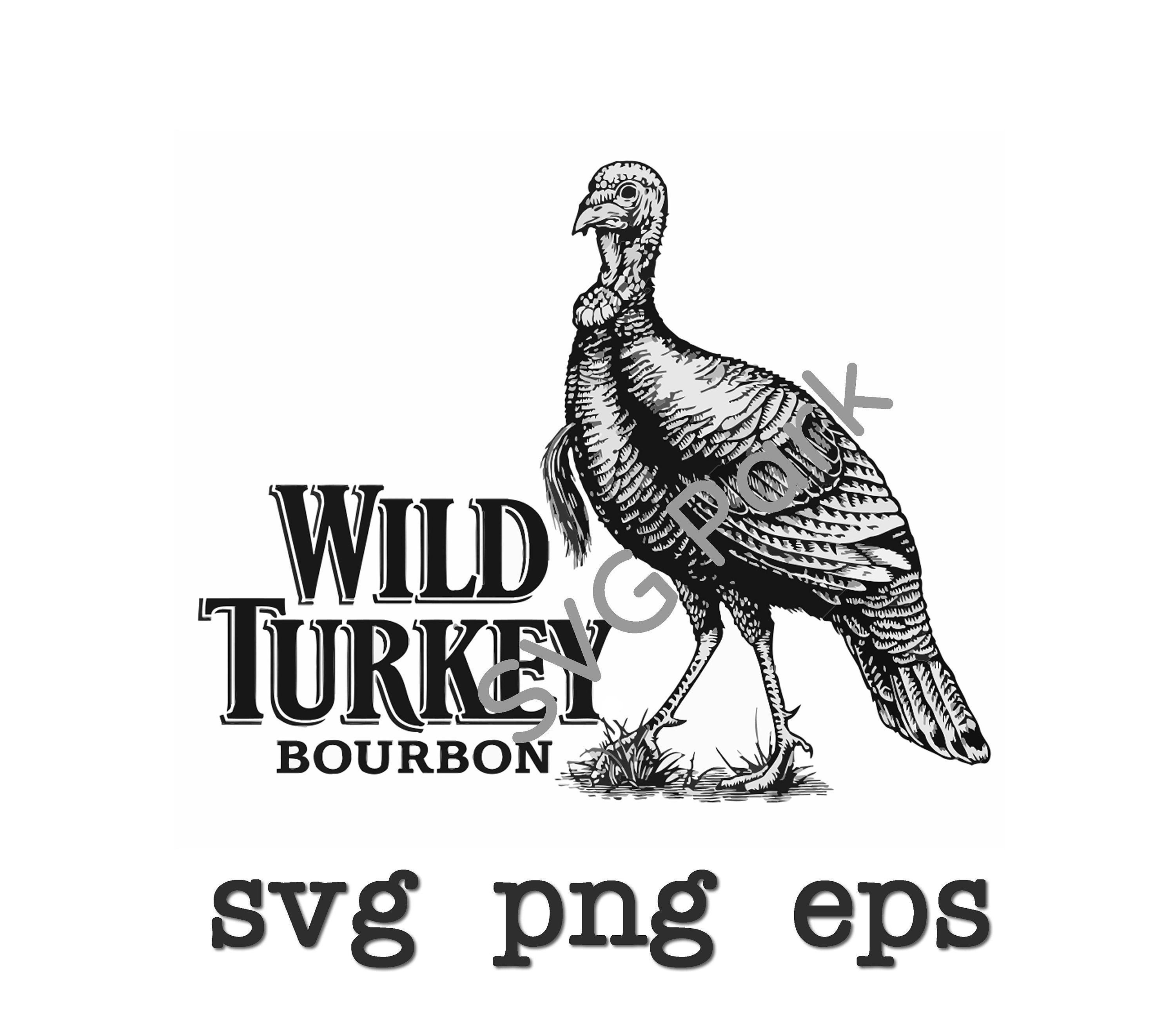 Wild Turkey bourbon svg png eps | Etsy