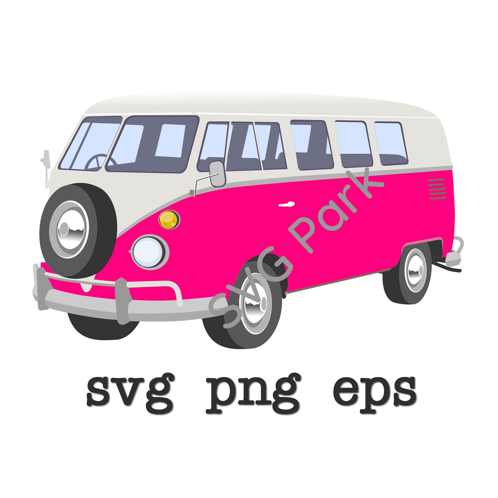 Van Camper Combi VW Transporter svg for cricut png and eps | Etsy