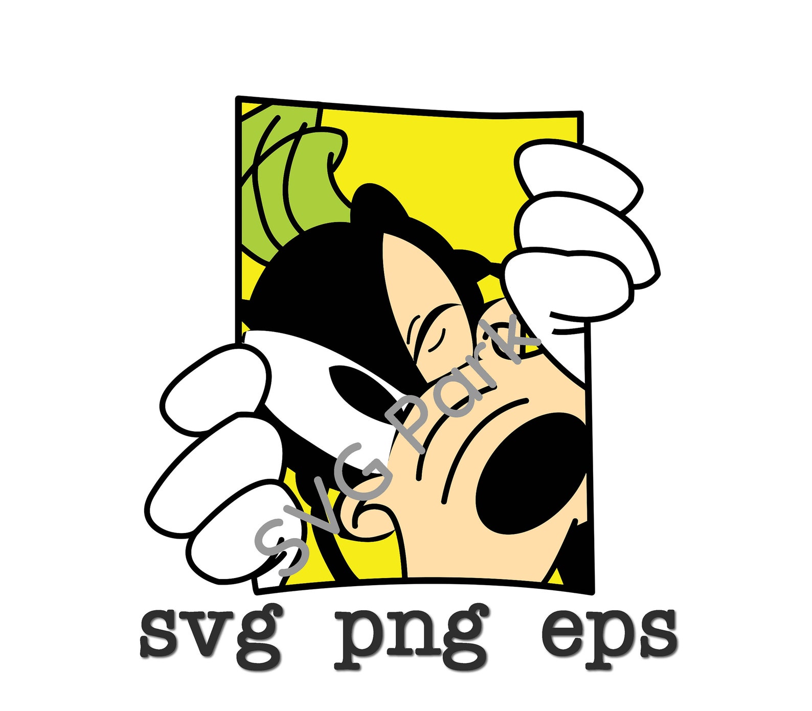 Goofy svg png eps | Etsy