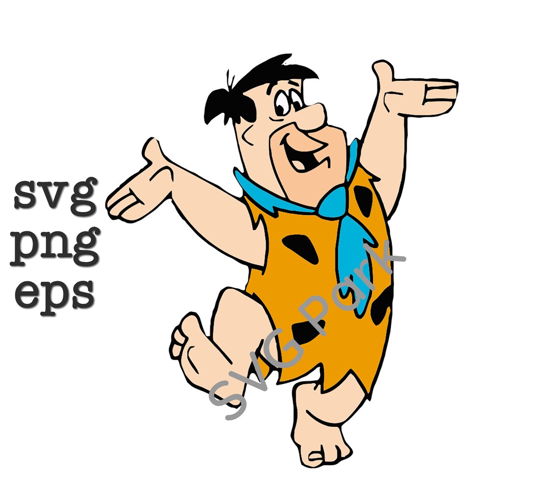 Fred Flintstone Flintstones svg png eps | Etsy
