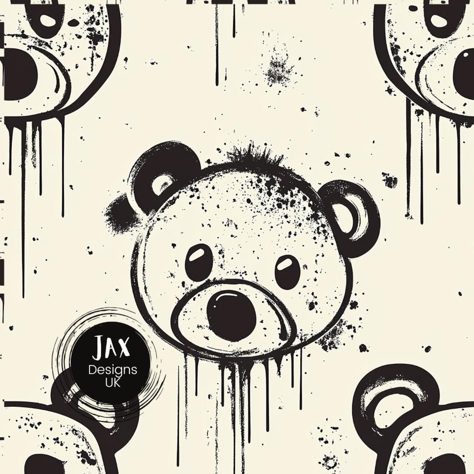 Teddy Seamless Pattern File, Fabric Print, Sublimation, Repeating ...