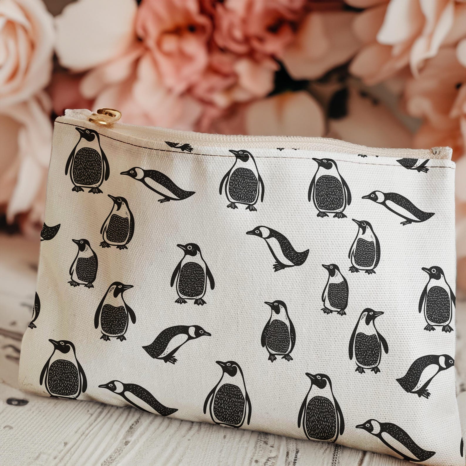 Penguin Seamless Pattern, Digital Penguin Pattern, Penguin Wallpaper ...