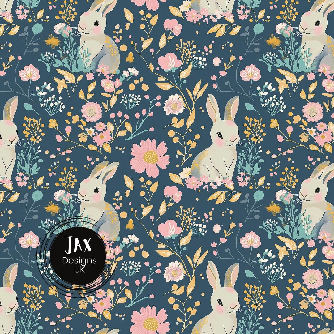 Bunny Seamless Pattern File, Fabric Print, Easter, Repeating Pattern ...