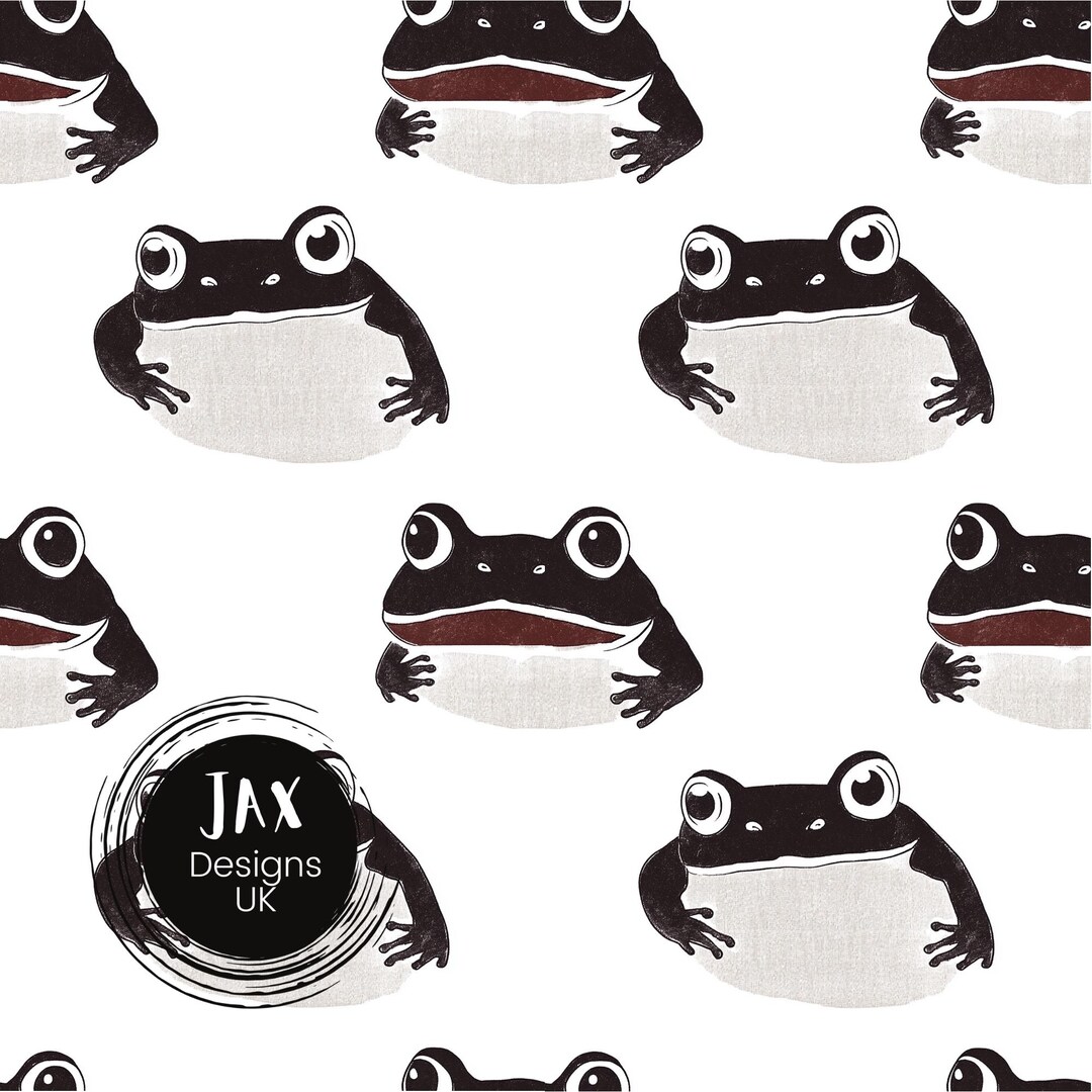 Frog Seamless Pattern, Japanese Frog Repeat, Repeating Pattern, Pattern ...