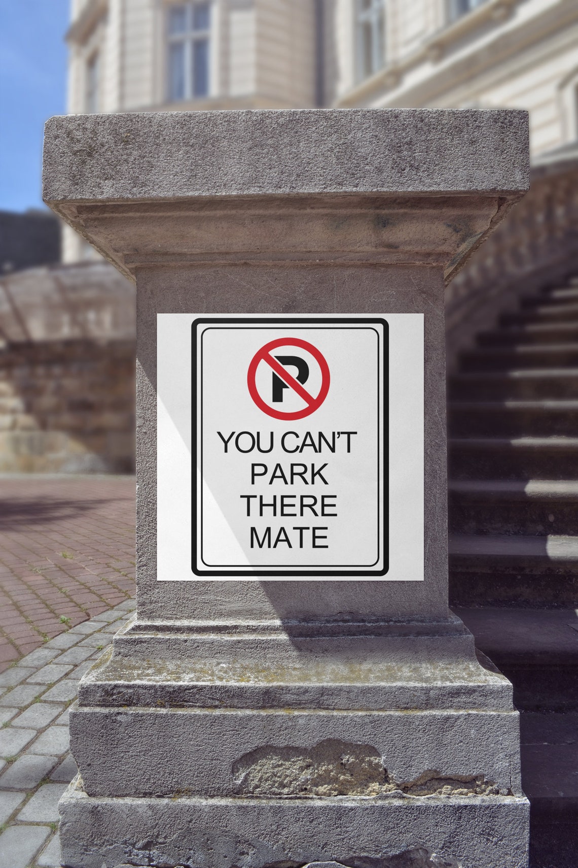 No Parking Poster SVG You Can't Park There Mate PNG Sign Pdf Poster ...