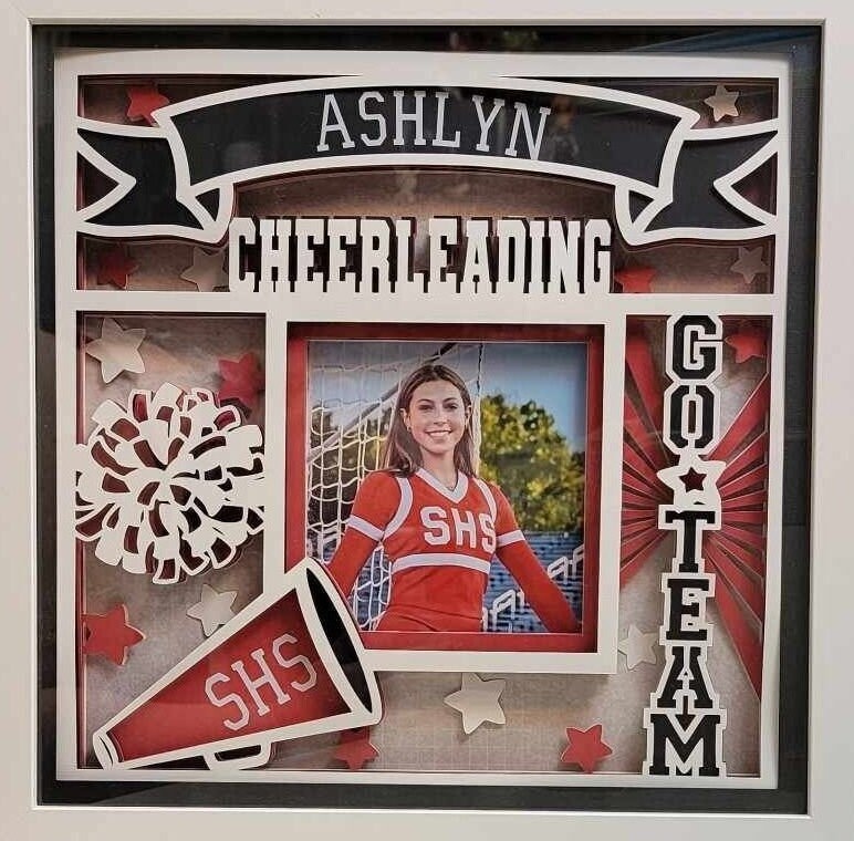 Custom Cheerleading Shadow Box - Etsy
