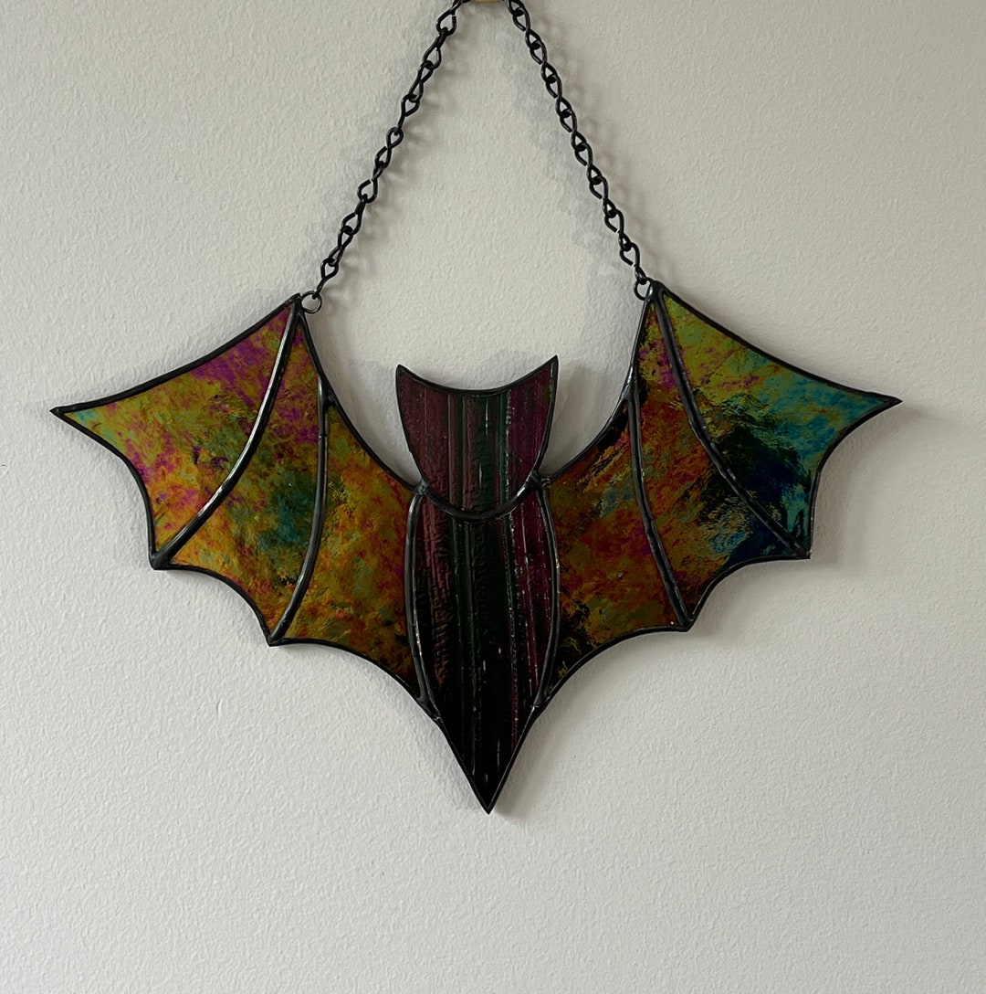 Stained Glass Bat - Etsy