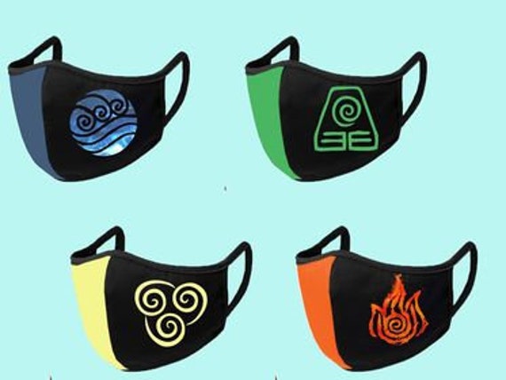Avatar The Last Airbender Inspired Elemental Face Mask | Etsy