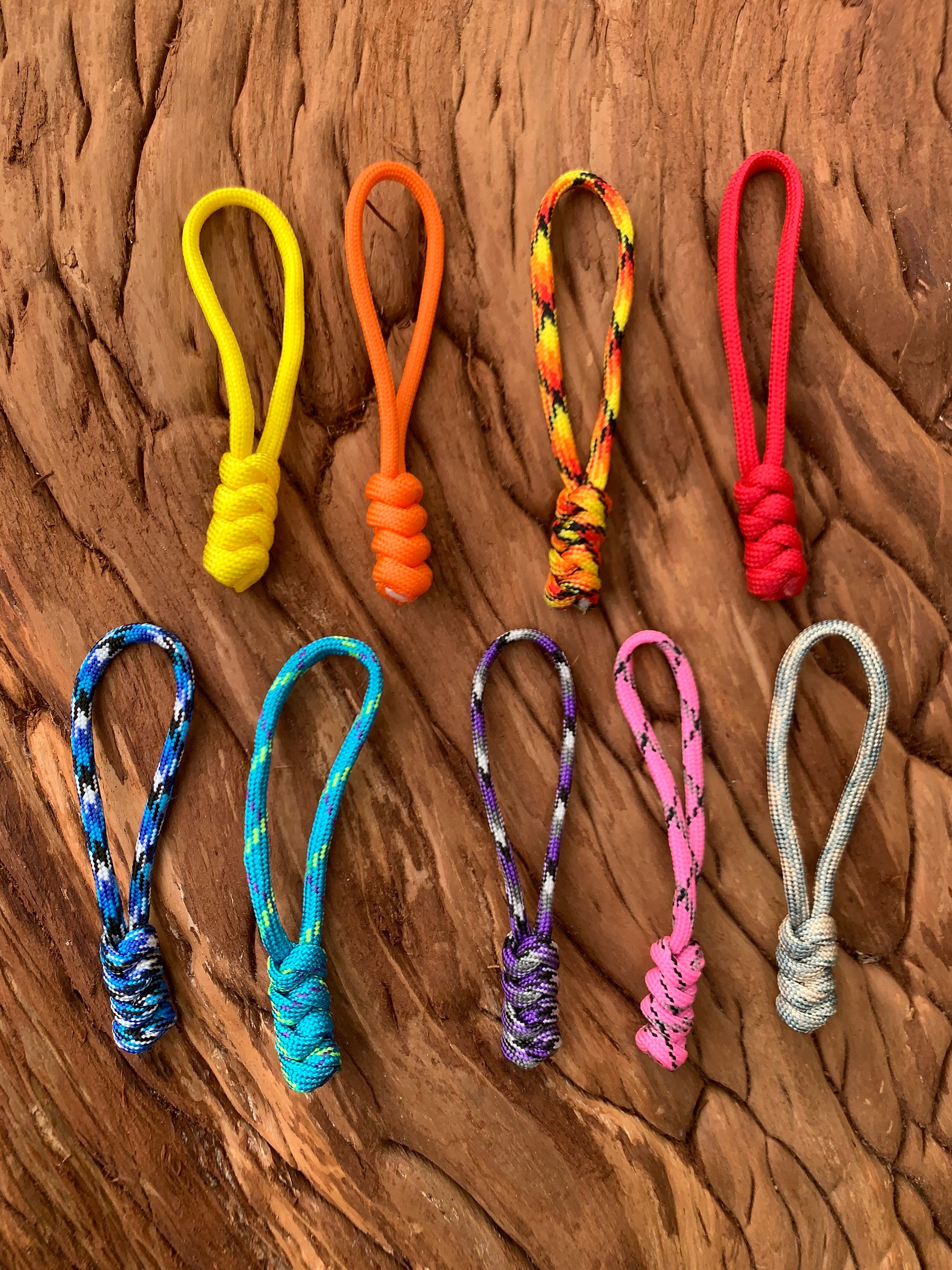 Zipper Pulls snake Knot Zip Pulls 4mm Paracord Suitcase - Etsy UK