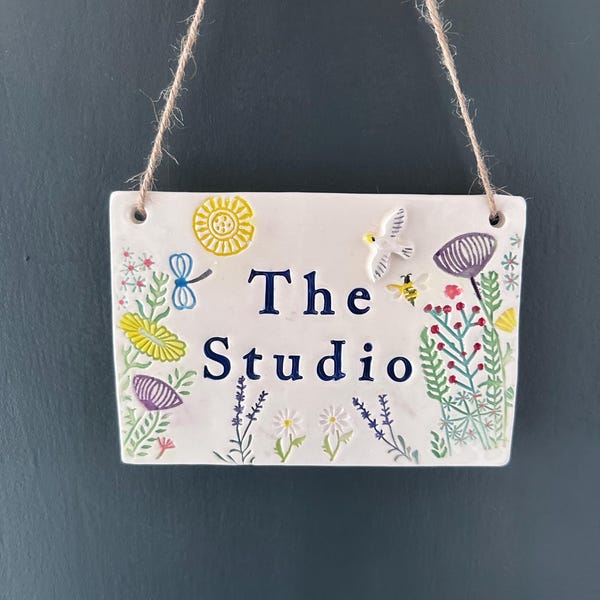 Ceramic Welcome Sign - Etsy UK