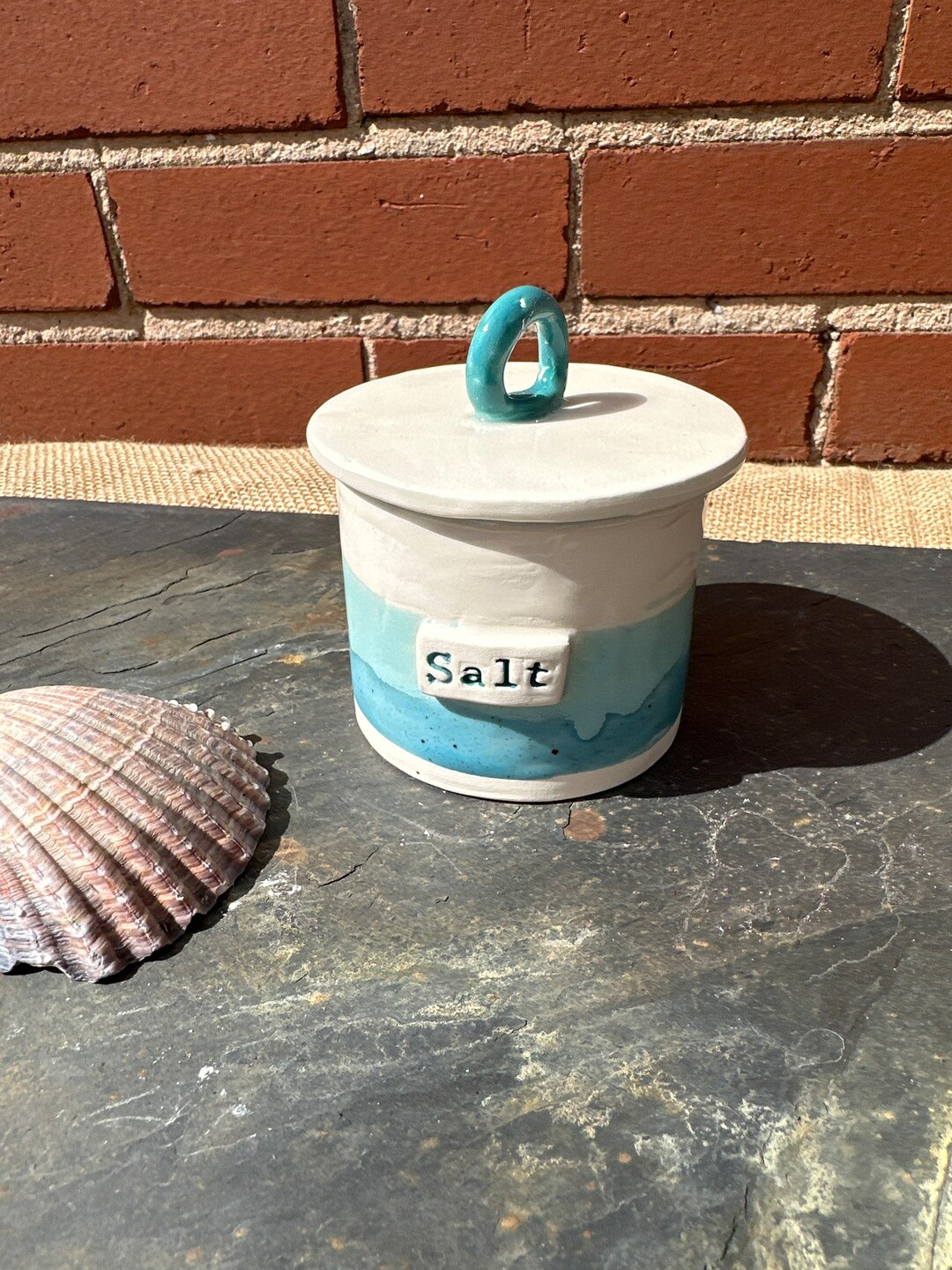 Handmade Ceramic Salt Cellar With Lid – Unique Kitchen Storage - Etsy