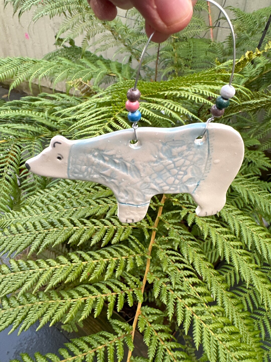 Polar Bear in a Jumper Hanger - Etsy