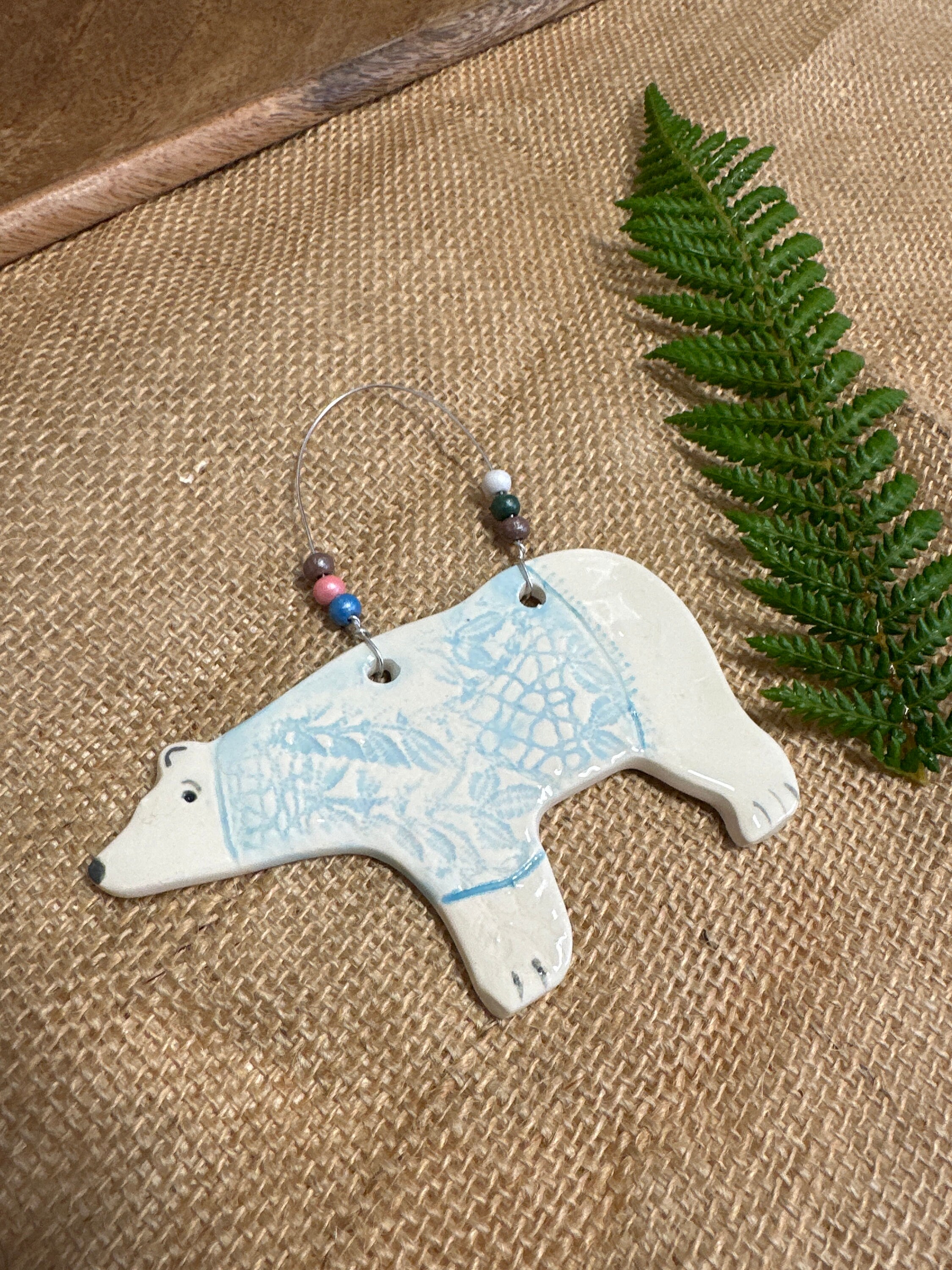Polar Bear in a Jumper Hanger - Etsy