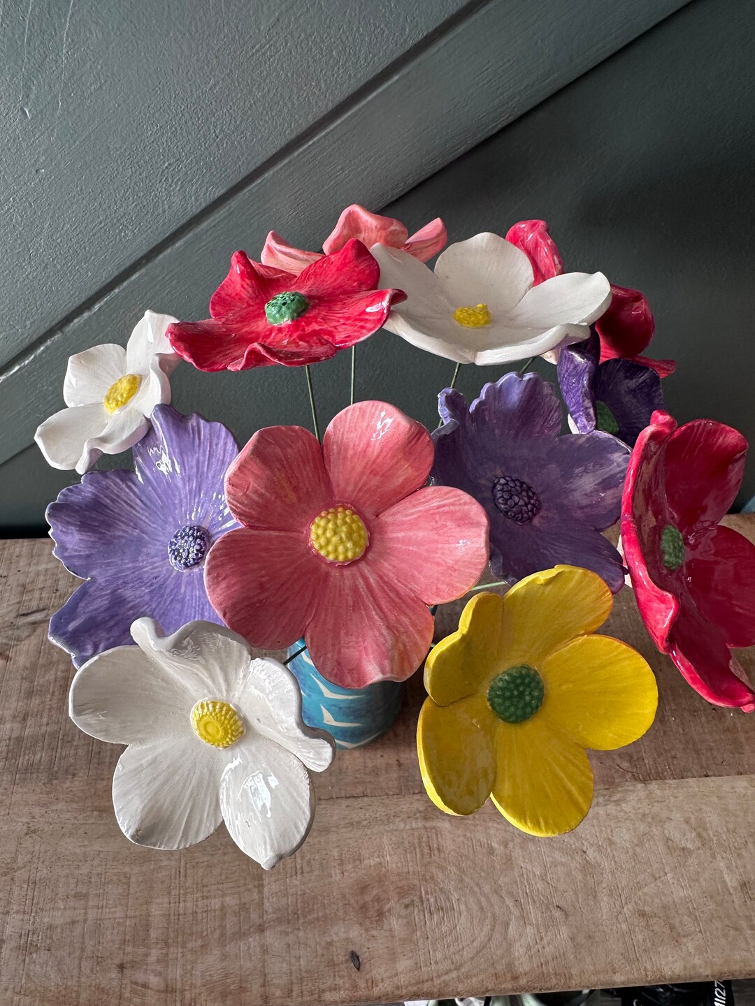 Ceramic Handmade Flowers - Made in Devon - Each is Unique - Etsy