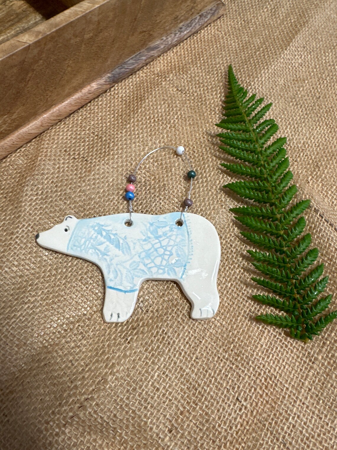Polar Bear in a Jumper Hanger - Etsy