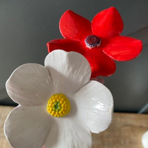 Ceramic Handmade Flowers Made in Devon Each is Unique - Etsy