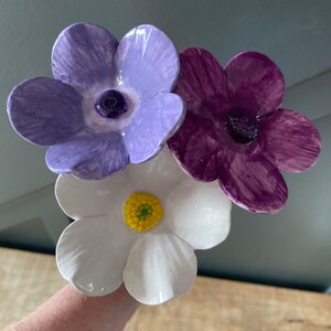 Ceramic Handmade Flowers Made in Devon Each is Unique - Etsy