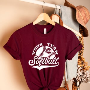 Personalized Softball Team Shirt, Softball Shirt, Softball Player Gift ...