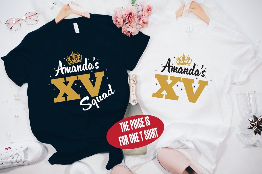 Personalized 15 Birthday Shirt, Fifteenth Birthday Shirt, 15th Birthday ...