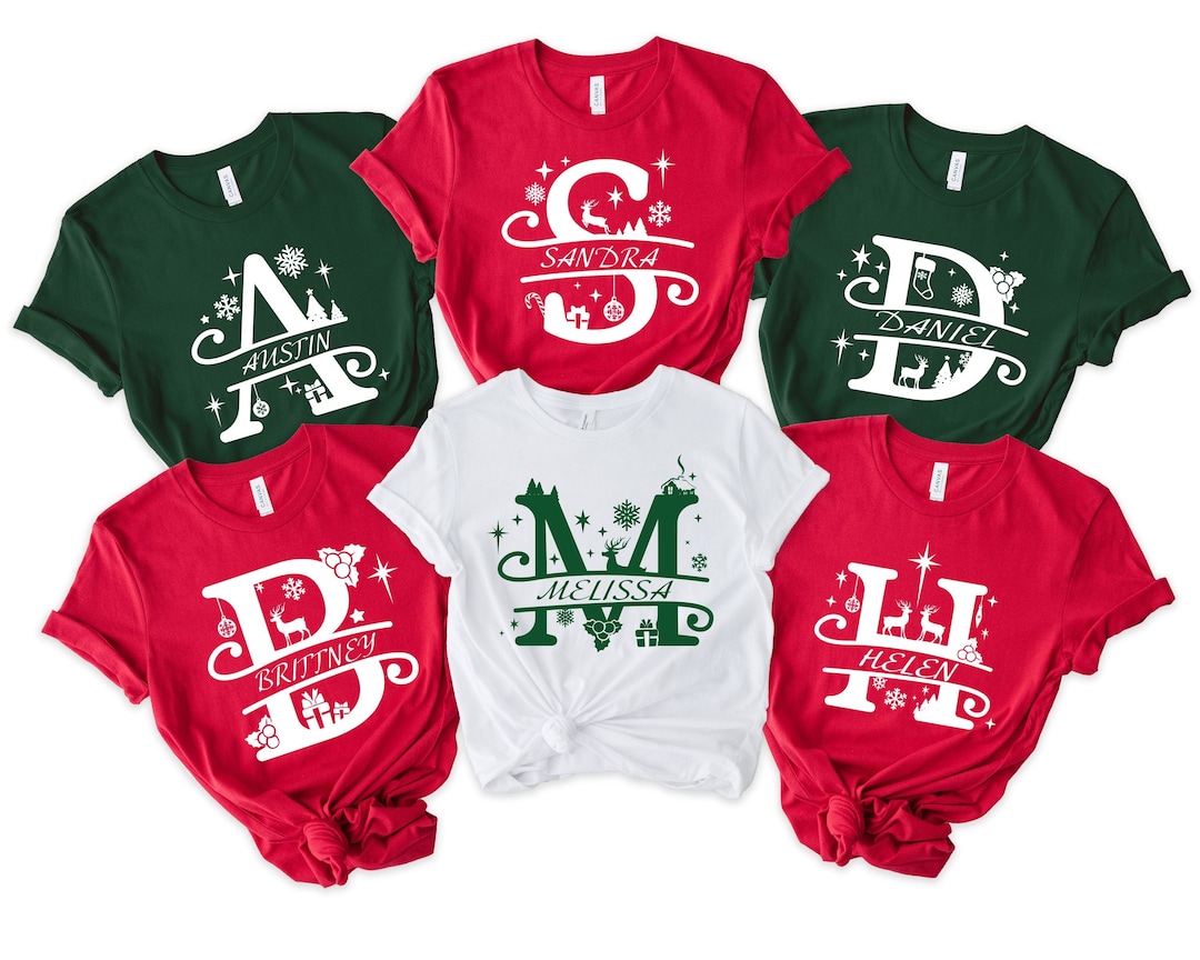 Personalized Christmas Party Shirts, Custom Christmas Matching Shirt ...