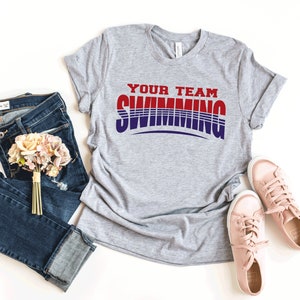 Personalized Swimming Team Shirt, Swimming T Shirt, Swimmer Shirt ...