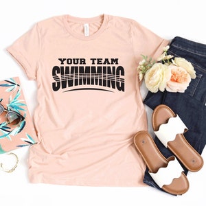 Personalized Swimming Team Shirt, Swimming T Shirt, Swimmer Shirt ...