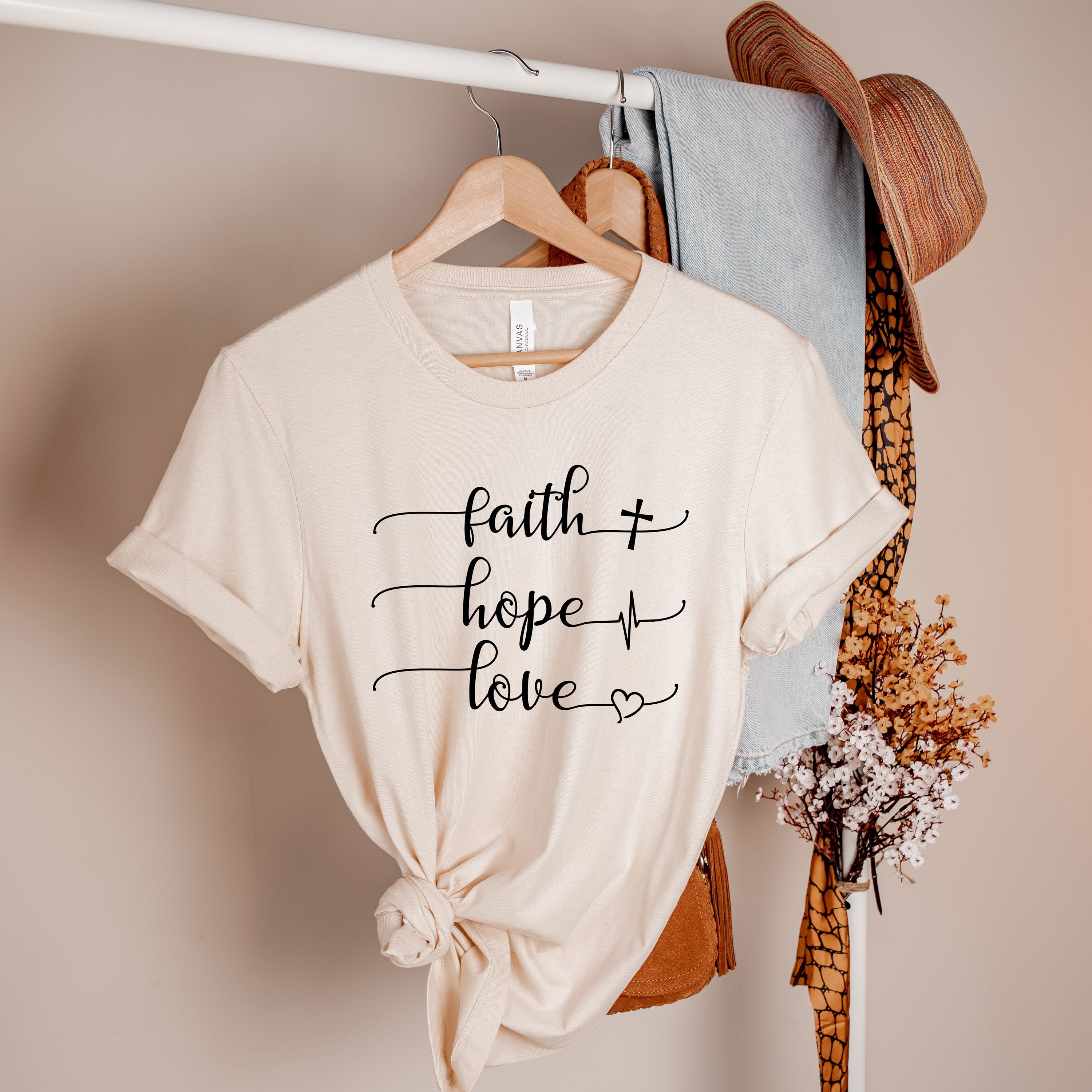 Faith Hope Love Shirt Faith Shirt Inspirational Shirt | Etsy