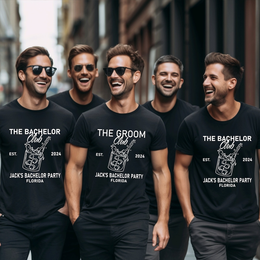 Personalized Bachelor Party Shirts: Groom Squad Matching T-shirts ...