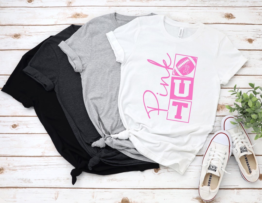 Pink Out Football Shirt: Breast Cancer Awareness Tee, Together We Fight ...