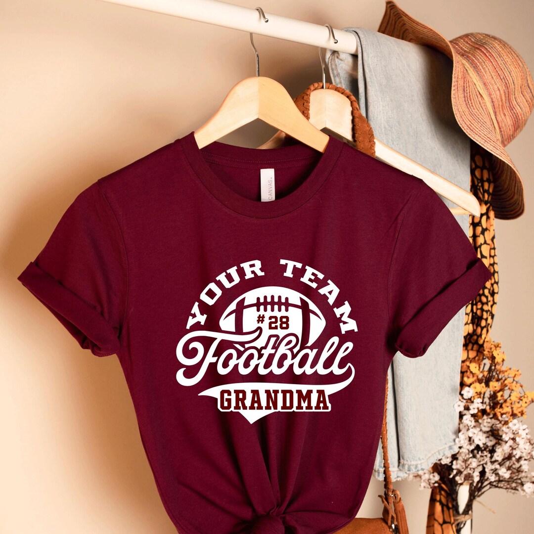 Personalized Football Grandma Shirt: Sports Nana Gift, Grandma is the ...