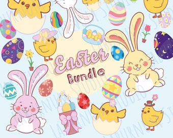 Easter Bunny Clip Art Images, Royalty Free Clip Art - Instant Download ...