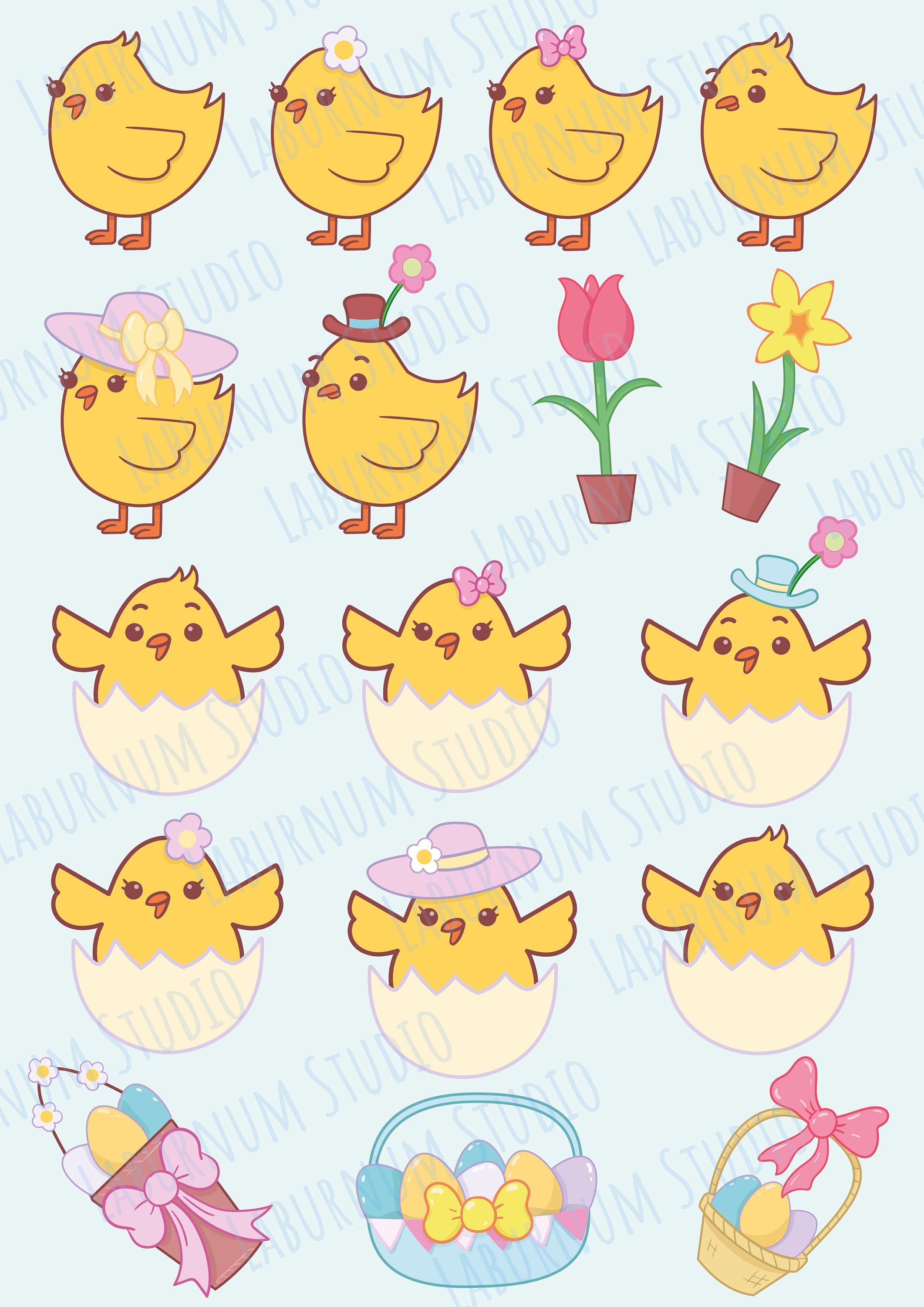 Easter Bundle Clip Art Images, Royalty Free Clip Art - Instant Download ...