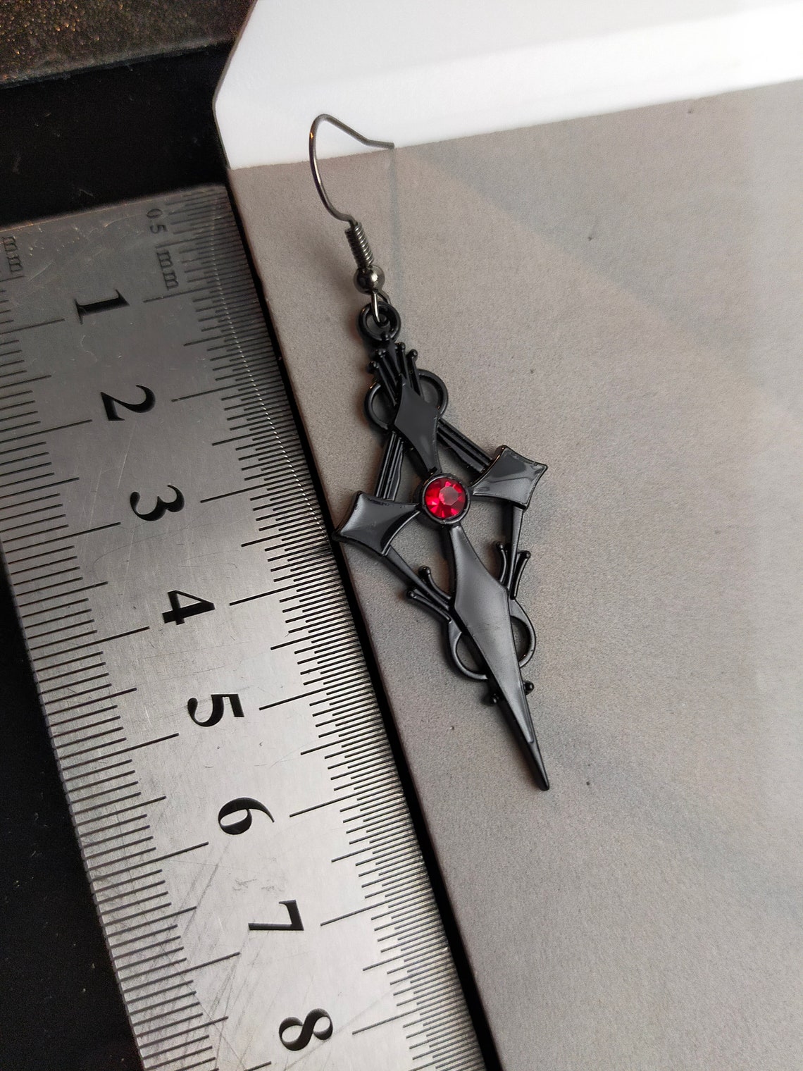 Gothic Cross Earrings: Witch Jewelry - Etsy