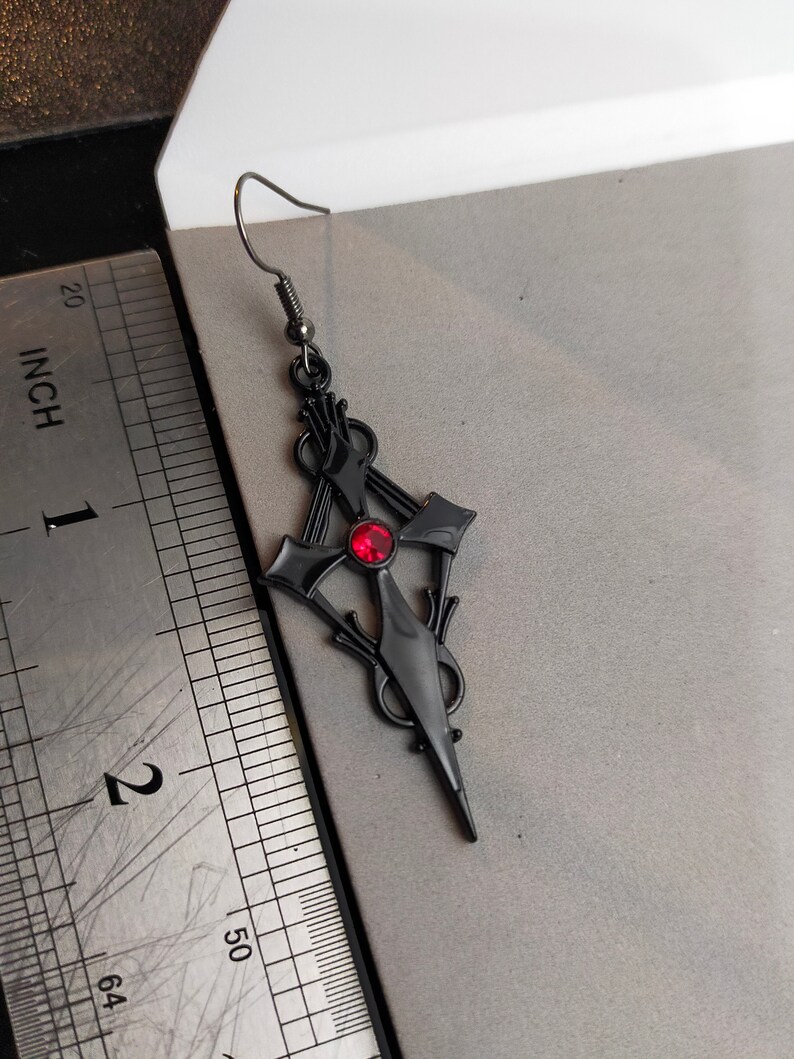 Gothic Cross Earrings: Witch Jewelry - Etsy
