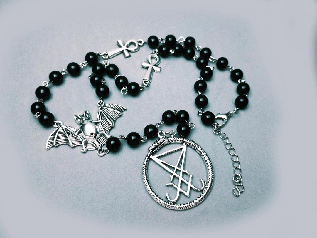 Sigil Lucifer Rosary Luciferian Necklace Occult Goth Gothic Necklaces ...