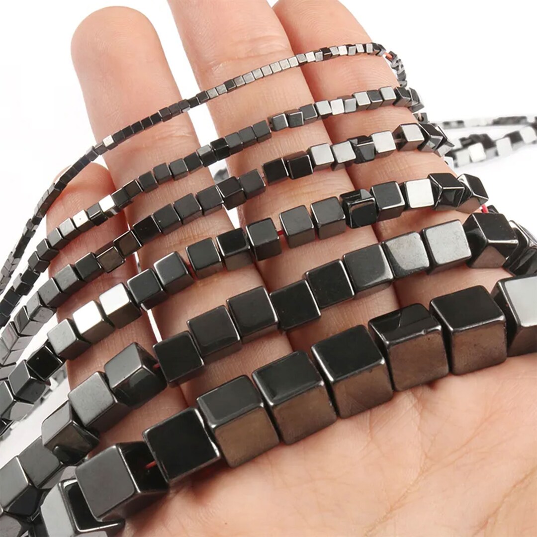 Hematita, Natural Stone Cube, Shape Gemstone Stone Healing Gems Beads ...