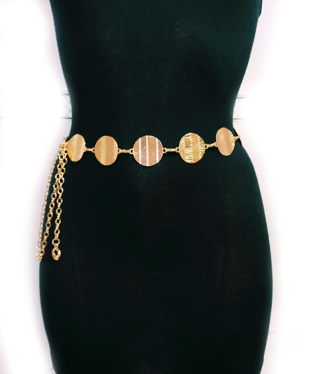 Gold Chain Belt: Adjustable Vintage Waist Belt - Etsy