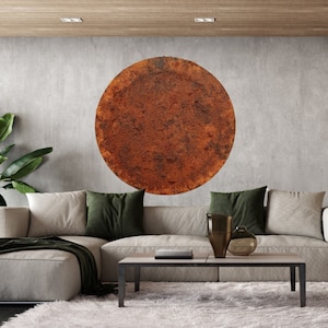 Round Wall Art, Industrial Decor, Rusty Decor, Rust, Large Metal Wall ...