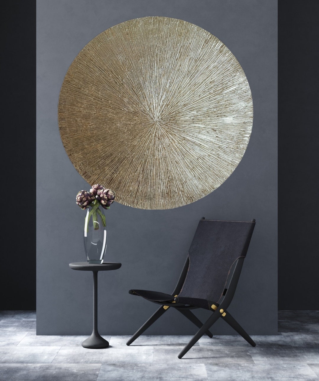 Circular Wall Art, Gold Wall Decor, Metal Wall Decor, Wall Decorations ...