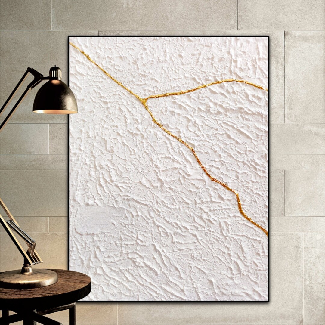 Tableau 3d, Japandi, Kintsugi, Peinture japonaise, Peinture originale ...