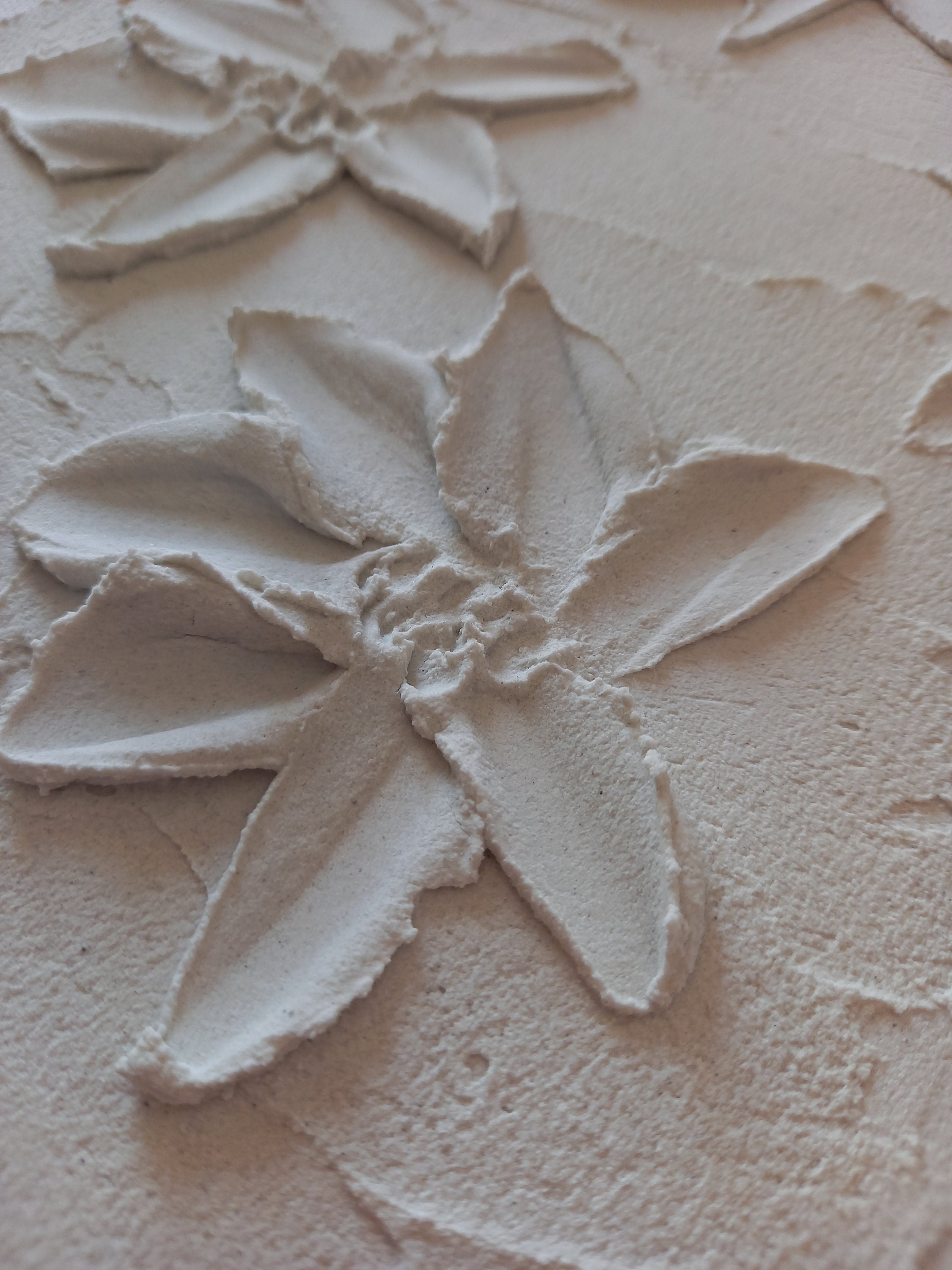 Sculptural Wall Art, Floral Wall Art, Plaster Art, Plaster Wall Art ...