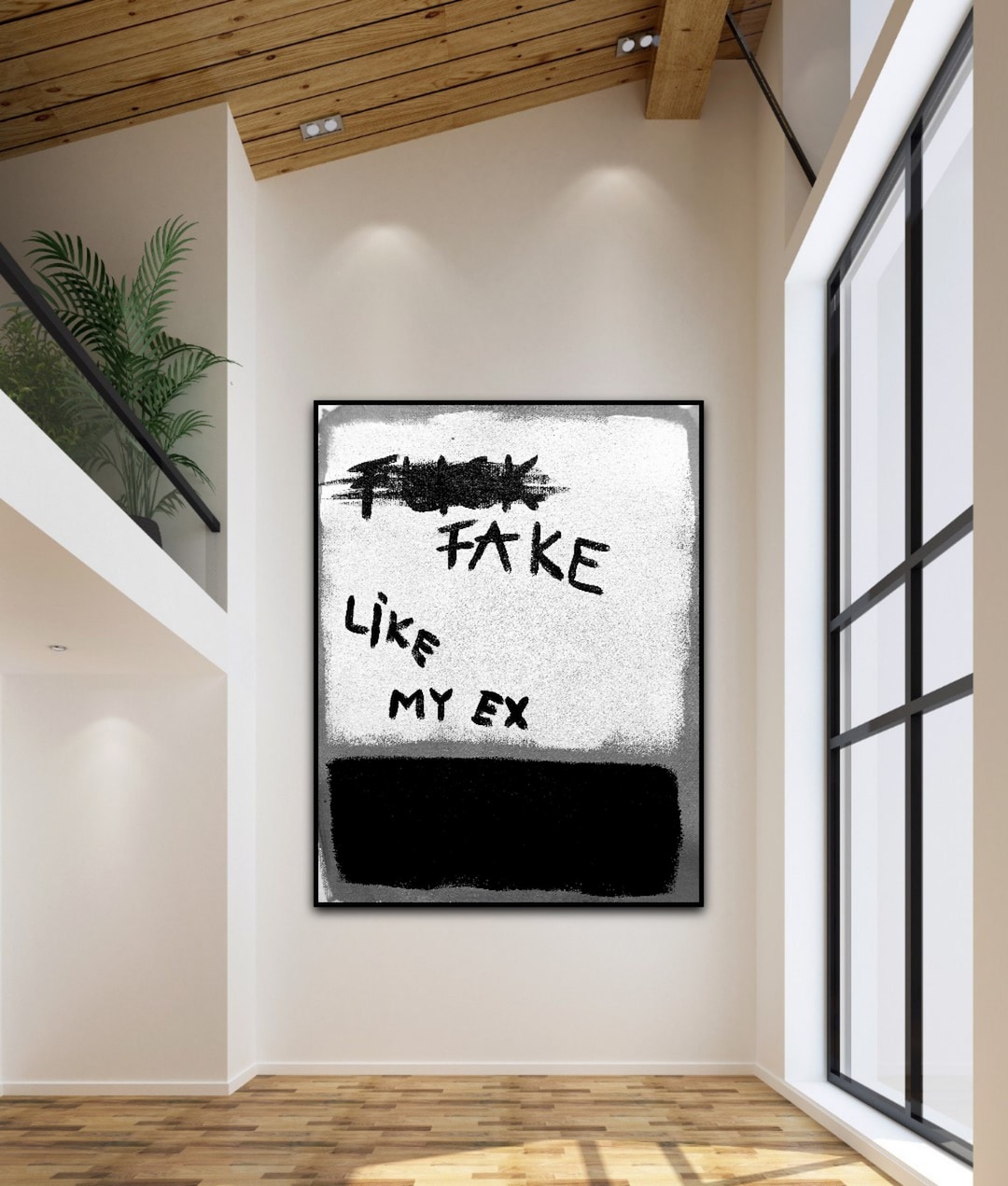 Mark Rothko, Fake Rothko, Mark Rothko Inspired, Large Black and White ...