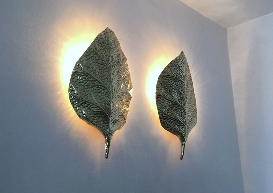 Wall Lamp LEAF Art. A-017 BRASS Limited Edition - Etsy