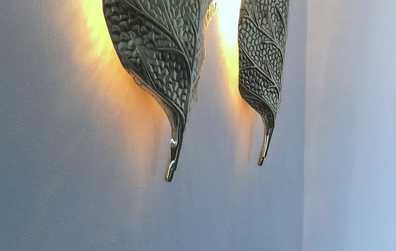 Wall Lamp LEAF Art. A-017 BRASS Limited Edition - Etsy