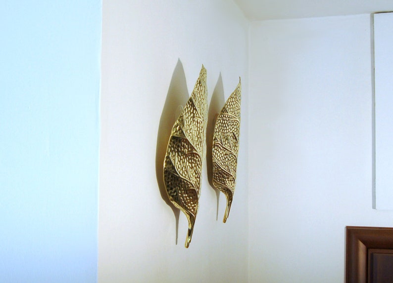 Wall Lamp LEAF Art. A-017 BRASS Limited Edition - Etsy