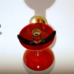 Wall Light - Double Sphere Glass - Brass / RED Color - Etsy
