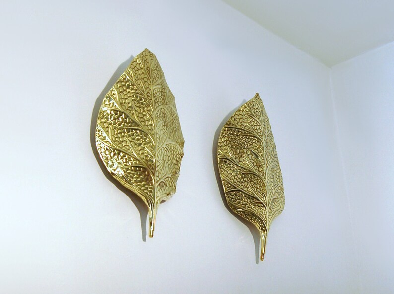 Wall Lamp LEAF Art. A-017 BRASS Limited Edition - Etsy
