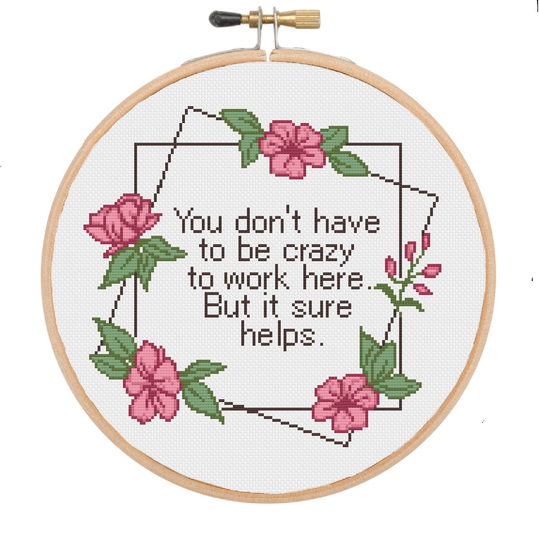 Funny Set of 5 Office Cross Stitch Patterns: Sarcastic Coworker Set ...