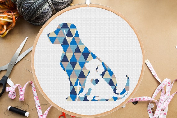 Baby Dog Cross Stitch Pattern Animals Cross Stitch Modern | Etsy