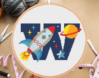 Letter W Cross Stitch - Etsy